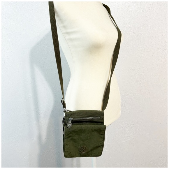 Kipling | Bags | Kipling Green Crossbody Nylon Bag | Poshmark
